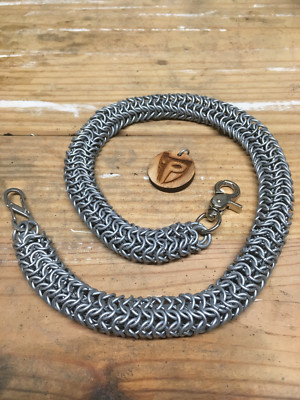 Handcrafted Chainmail Wallet Chain - 16 Gauge Steel - 1/4th Roundmail ...