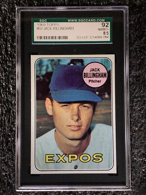 1969 Topps Baseball #92 Jack Billingham SGC 8.5 | eBay
