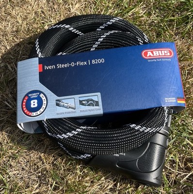 ABUS Iven Steel-O-Flex 8200 85cm Bike Lock / 2 Keys / mint condition ...