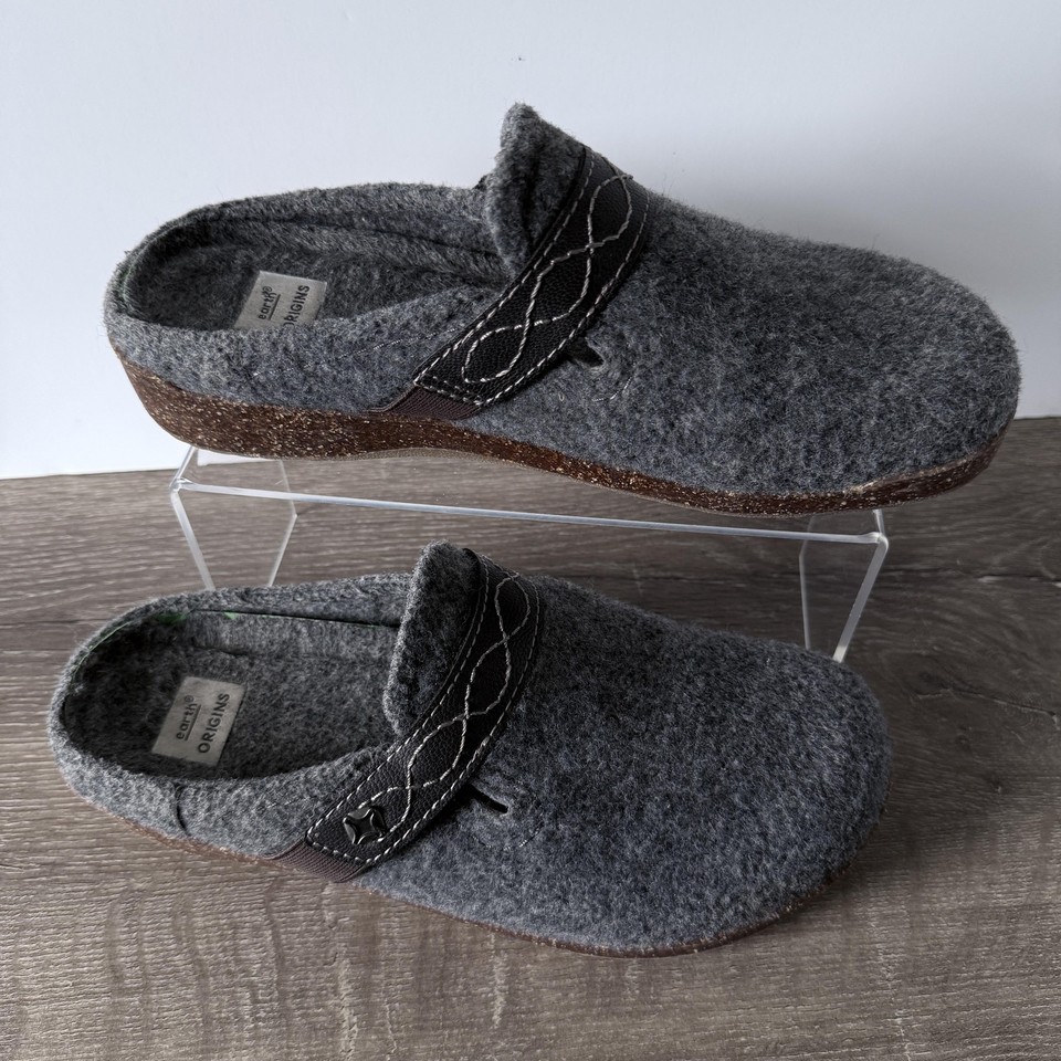Earth Origins Aurora Janet Shoes Womens Size 8W Wool Felt Slip On ...