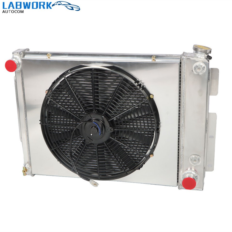 For 67-69 Camaro/Firebird V8 Mt 3-Row Aluminum Core Racing Radiator+Fan ...