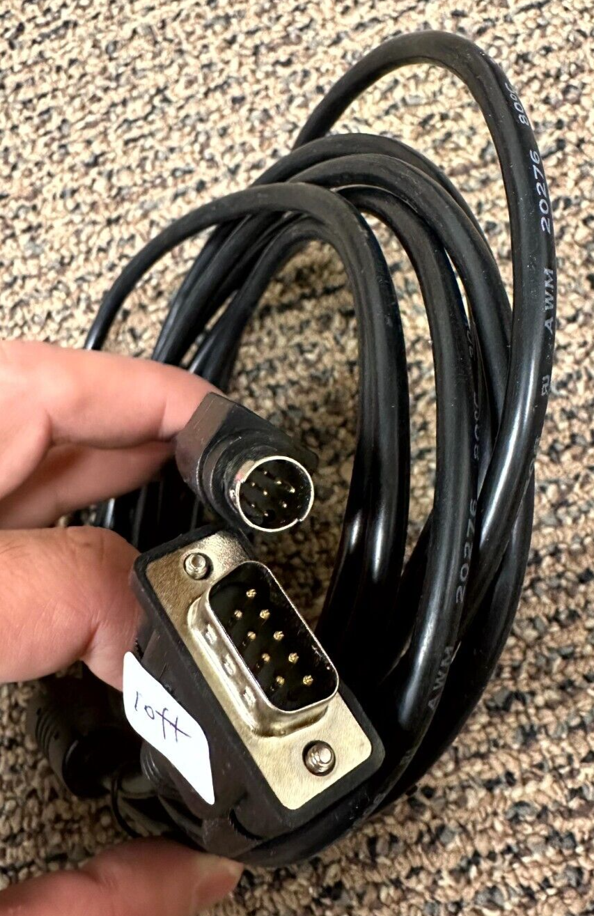 9 Pin Male RS232 DB9 to Mini DIN 8 Pin Serial Communication Cable, 10FT ...