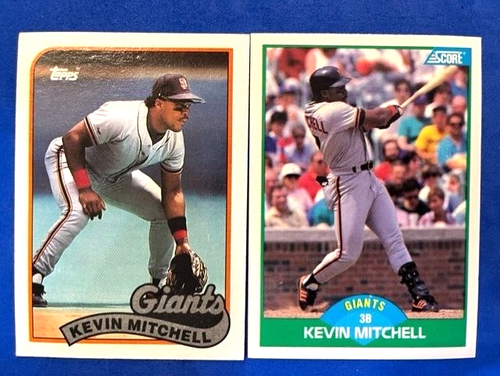 MLB - Kevin Mitchell 1989 Topps & 1989 Score Baseball - Giants | eBay