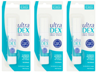 UltraDEX Ultra Dex Alcohol Free Breath Freshner Oral Spray 9ml - Pack ...