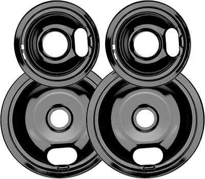 Magic Chef 89L-4 Range Drip Pans (2) 6" (2) 8" (Black) | eBay