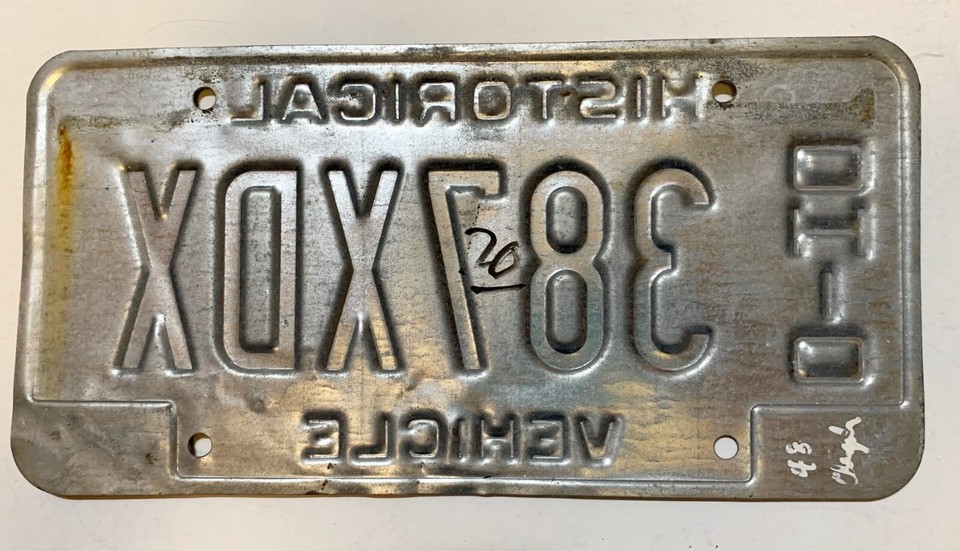 c1983 OHIO HISTORICAL LICENSE PLATE ANTIQUE VEHICLE PLATE | eBay