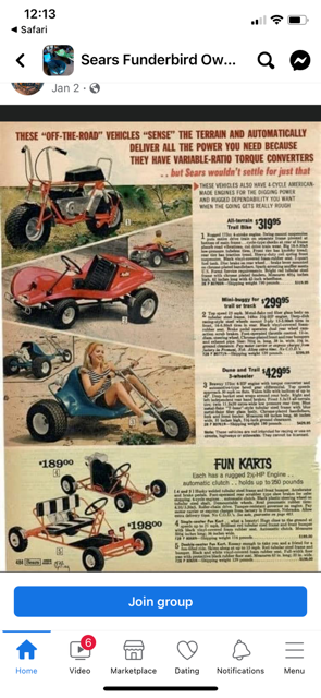1970's Sears Funderbird Dunebuggy Go Cart | eBay