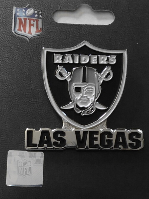 Raiders Pins Las Vegas Pin Script Logo New NFL Collector Football Hat ...