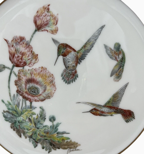 Lenox Limited Edition Plate Edward Boehm Birds Rufous Hummingbird 1974 ...