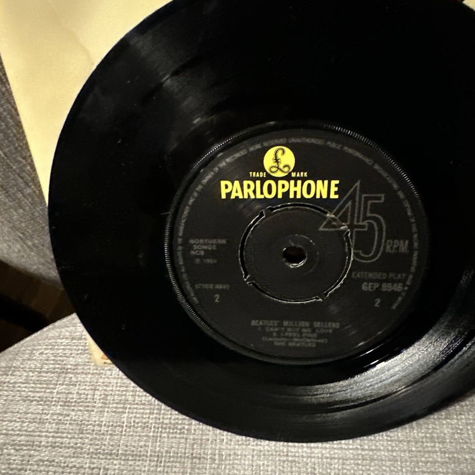 The Beatles' "Million Sellers" Parlophone Mono EP NM+ 45 Record (GEP ...