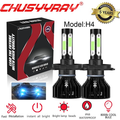 9003/H4 LED Headlight Bulbs High/Low Beam Blue For Holden Commodore VR ...