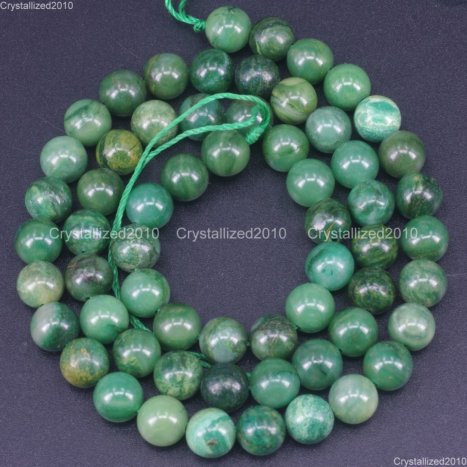 Natural Gemstone Africa Jade Round Spacer Loose Beads 4mm 6mm 8mm 10mm ...