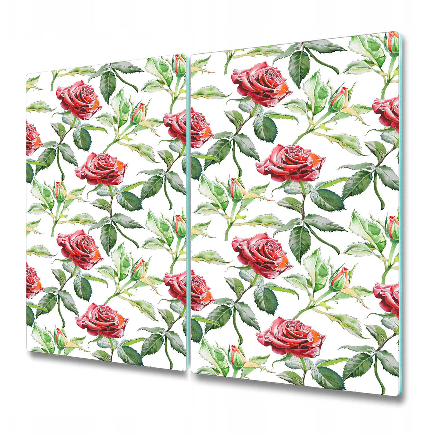 Planche à Découper Moderne en Verre Avec Motif Imprimé 2x30x52 Roses ...