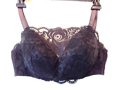 Instant Shaping Size 36C Black Lace Wireless Full Coverage Cami Bra Phy ...