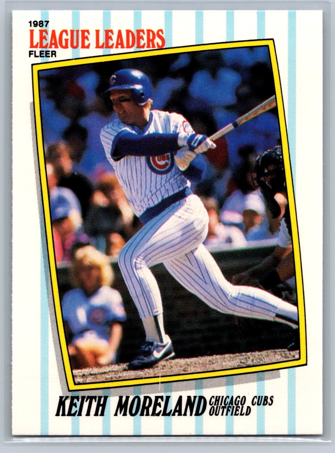 1987 Fleer League Leaders #31 - Keith Moreland - Chicago Cubs | eBay