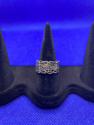 SARDA Designer RARE Sterling Silver 925 Band Ring Size 8 5g | eBay