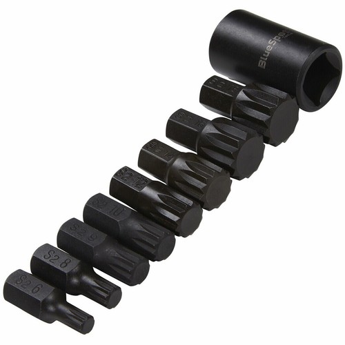 PRO KIT 9PC IMPACT SPLINE BIT SOCKET SET 1/2" DRIVE M6 M8 M9 M10 M12 ...