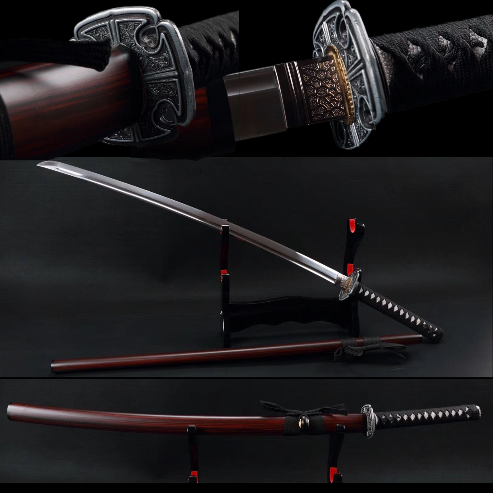 Handmade High Function 9260 Spring Steel Katana Japanese Samurai Razor ...