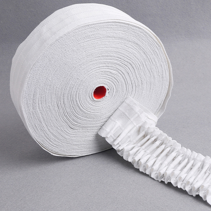 75mm Width Curtain Header Tape Cloth Pencil Pleat Heading White 50m ...
