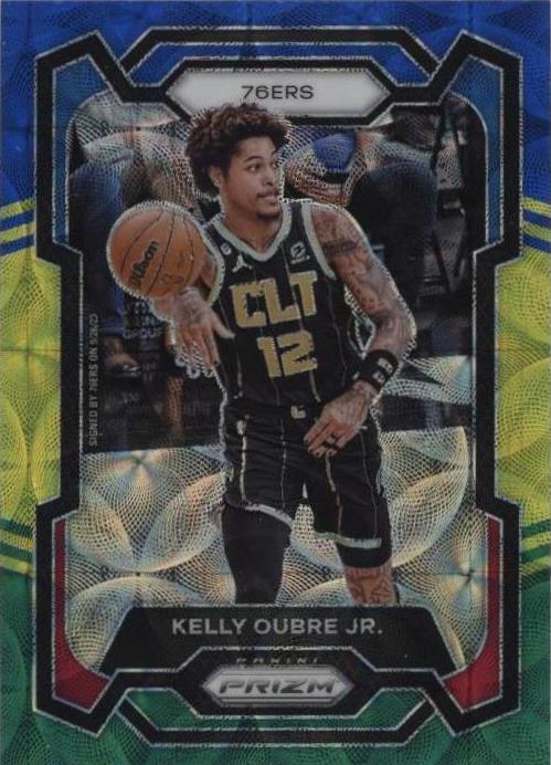 2023-24 Panini Prizm - Kelly Oubre Jr. #257 Choice Blue Yellow & Green ...