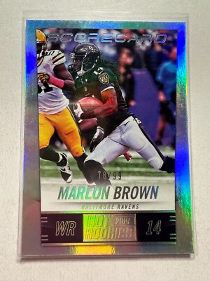 K55,911 - 2014 Panini Hot Rookies Scorecard #17 Marlon Brown #/99 | eBay