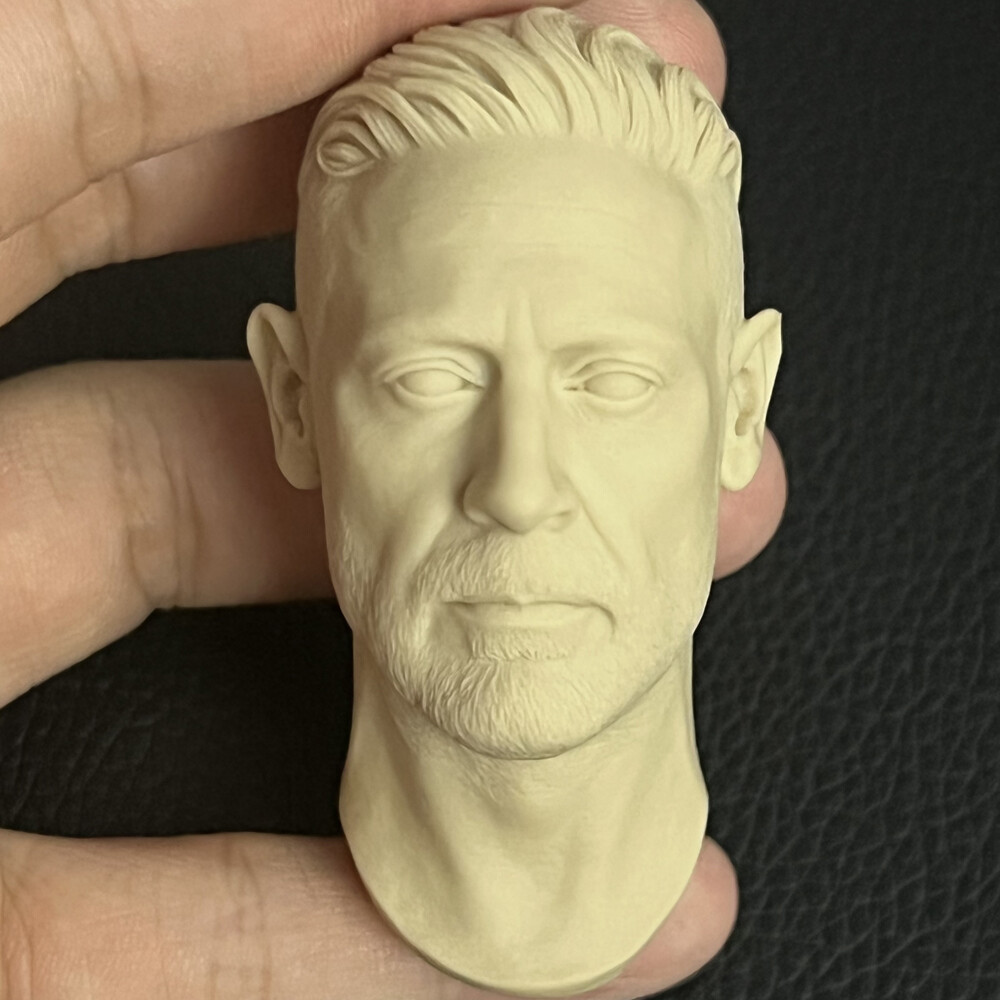 Negan Smith The Walking Dead 1:6 Head Carving Unpainted Model Figure ...