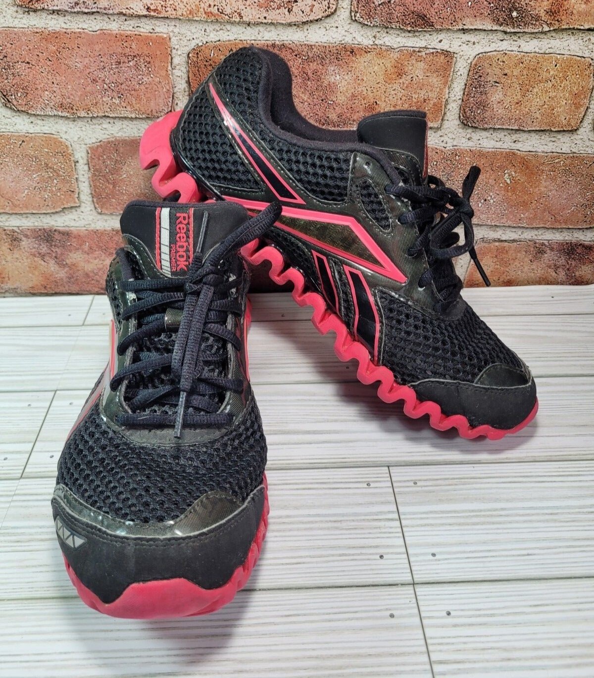 Reebok Premier Zignano Women's Size 9 Black Pink Athletic Running ...