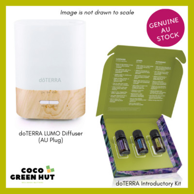 doTERRA LUMO DIFFUSER (AU Plug) + Lavender Lemon Peppermint (3x5mL oil ...