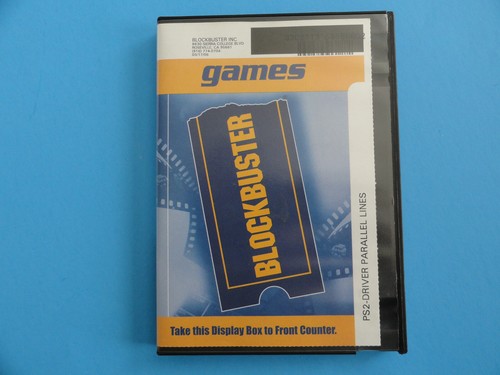 PLAYSTATION 2 DRIVER PARALLEL LINES BLOCKBUSTER VIDEO RENTAL CASE -NO ...
