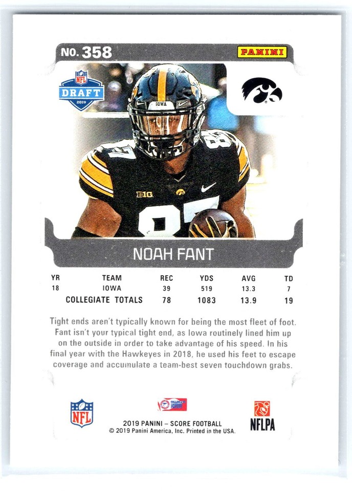 Noah Fant 2019 Score #358 Rookie | eBay