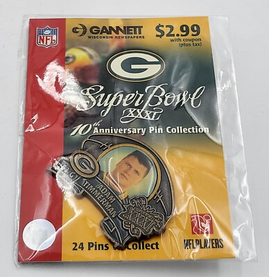 2006 NFL Green Bay Packers Super Bowl XXXI 10th Anniversary Pin Adam ...