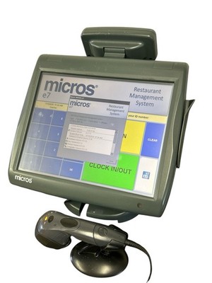 Micros Workstation 5A POS 400814-101 Terminal & Stand Tested and ...