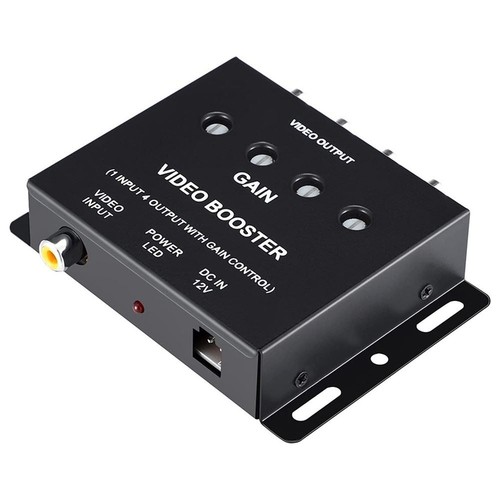 Car Video Splitter 1 to 4 AV Booster Amplifier splitter for car CCTV | eBay