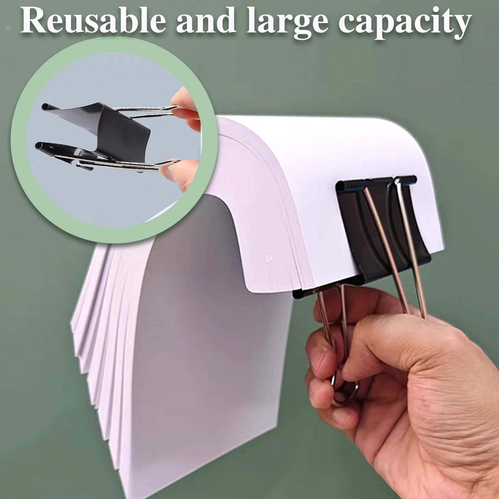 3 Inch Extra Large Jumbo Binder Clips (24 Pack), Heavy Duty Paper ...