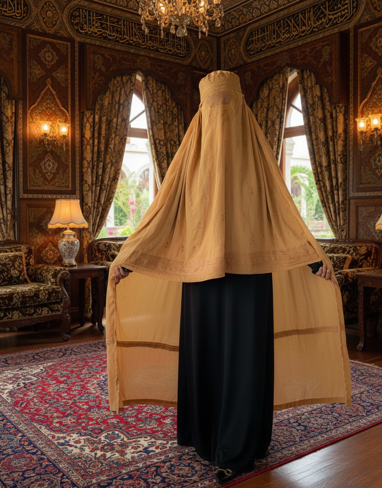 LADIES TOPI BURQA TRADITIONAL PAKISTANI JILBAB ABAYA BURKA VEIL MUSLIM ...