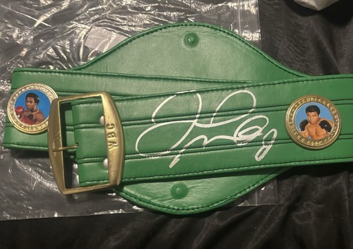 Floyd Mayweather Jr. Signed Green WBC World Championship Boxing Belt ...