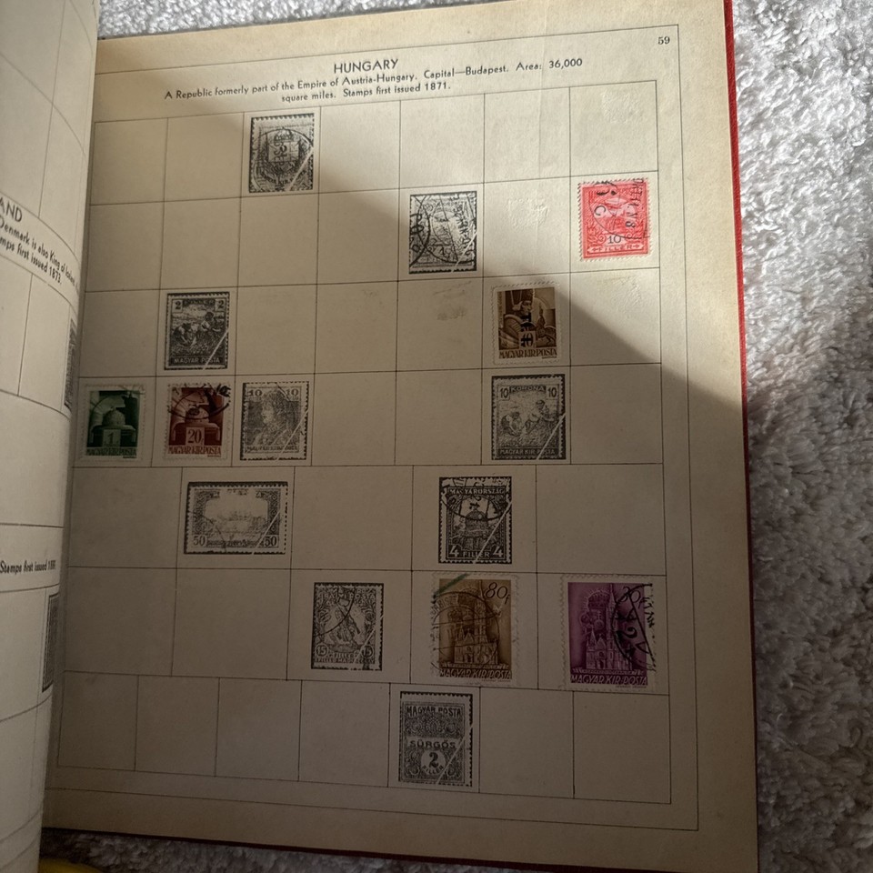 Rare Vintage 1931 Paragon Stamp Album Book With About 250 Stamps | eBay