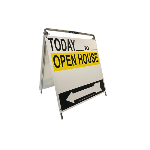Real Estate Open House Sign Metal A-Frame Kit |5 Pack|Today ...