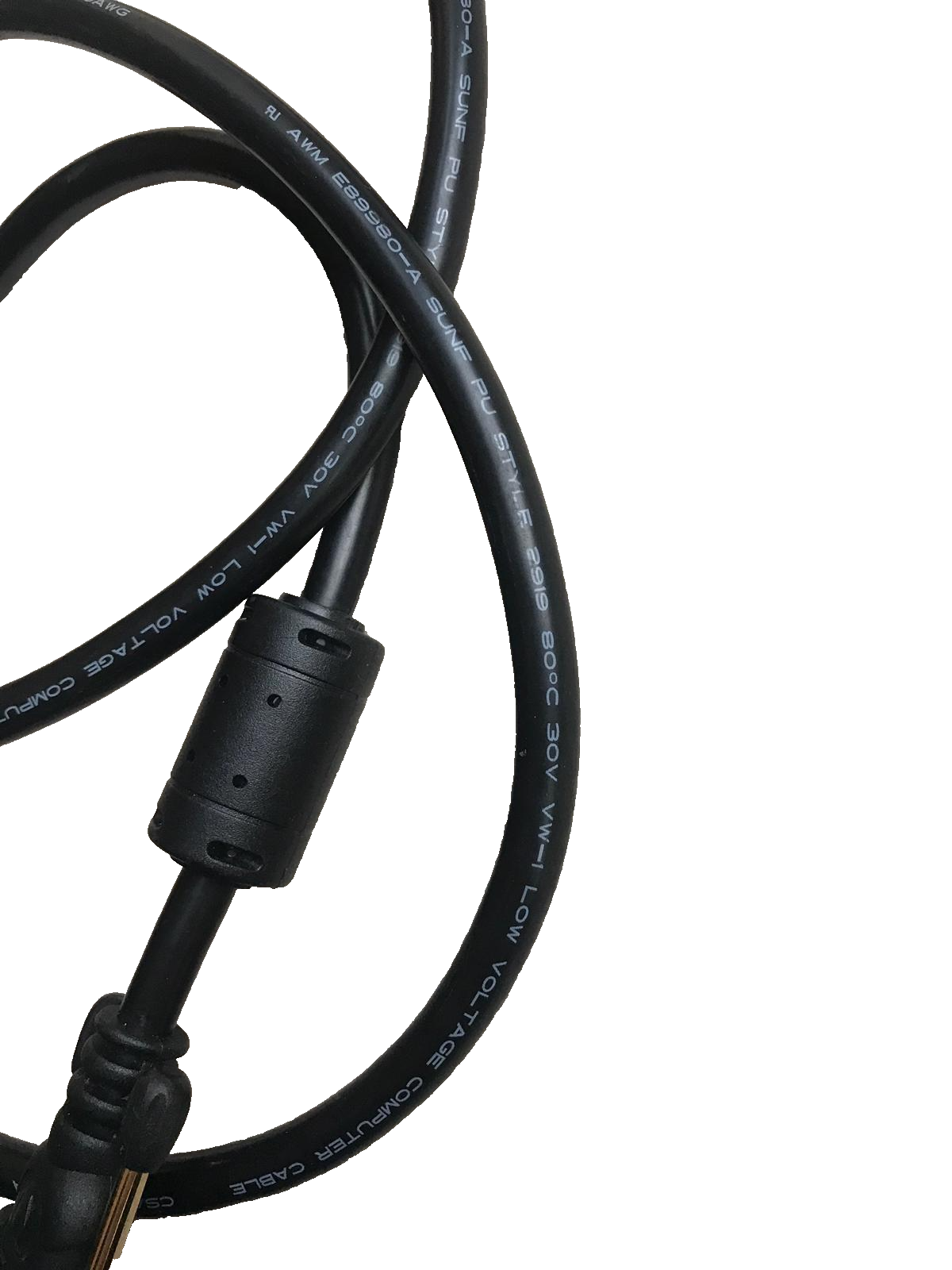COMPUTER CABLE - AWM E89980-A SUNF PU STYLE 2919 80C 30V VW-1 LOW ...