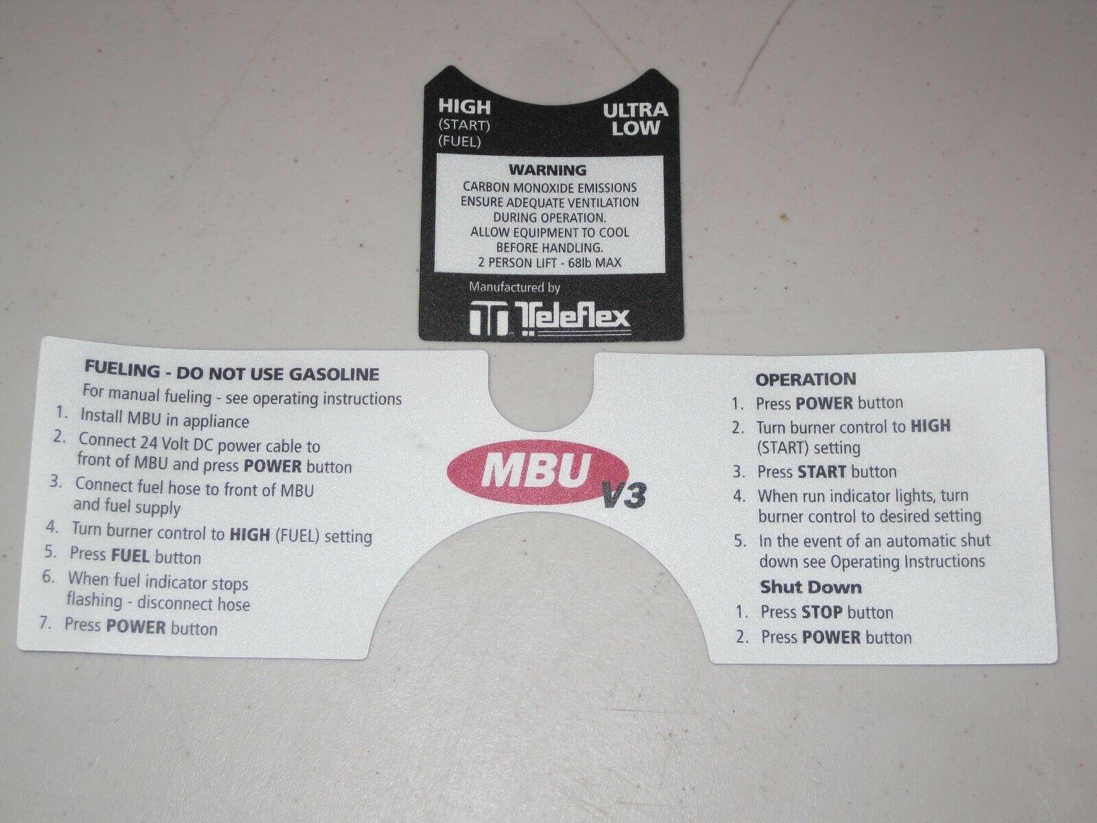 MILITARY MBU V3 MODERN BURNER UNIT FUEL DELIVERY BLOCK UPDATE KIT ARMY ...