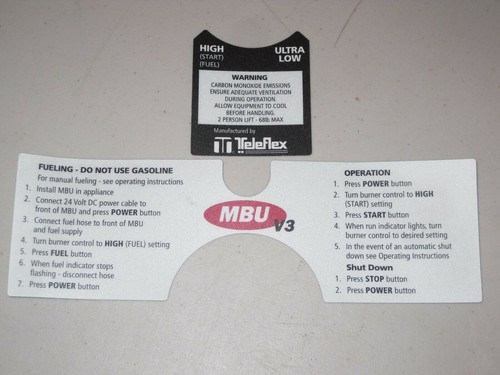 MILITARY MBU V3 MODERN BURNER UNIT FUEL DELIVERY BLOCK UPDATE KIT ARMY ...