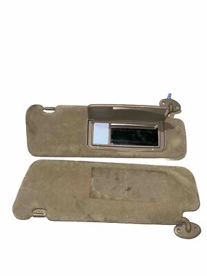 1996-2002 Toyota 4Runner Left Right Side Sun Visor Pair Tan Brown LE45 ...