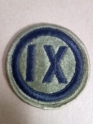 US Army 9th IX CORPS / Mission Support Command Desert DCU uniform patch m/e | eBay