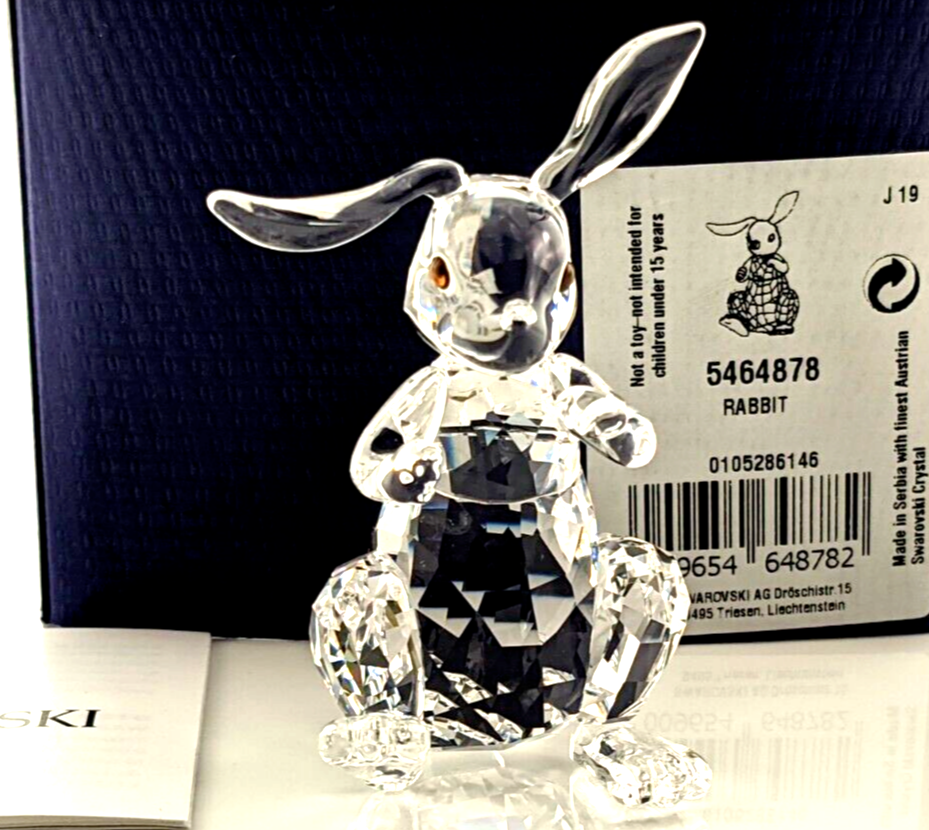 Swarovski RABBIT Clear Crystal Figurine 5464878 *Genuine* Mint in Box ...
