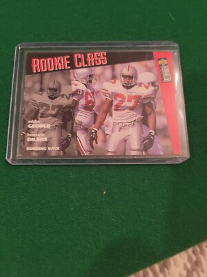 1996 Upper Deck Collector's Choice Eddie George #12 Rookie Class RC ...