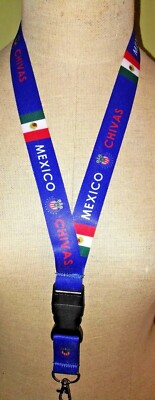 Mexico soccer team Chivas lanyard keychain ID holder new | eBay