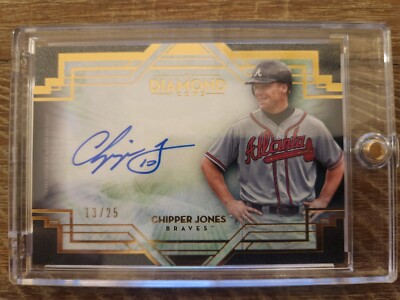 Chipper Jones 2021 Topps Diamond Icons Autograph Atlanta Braves ON CARD ...