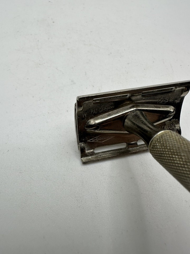 GILLETTE RAZOR SHAVER 1932 MEN GROOMING MADE IN CANADA VINTAGE | eBay