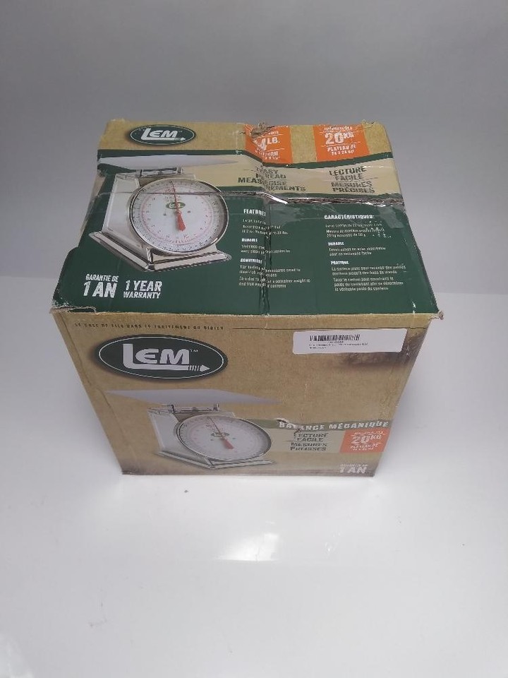 LEM Products 44 lb. Stainless Steel Scale, Silver DAMAGED BOX | eBay