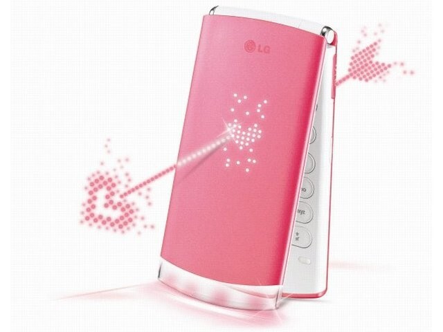 LG Lollipop GD580 Pink 3MP FM Radio LED Lighting GSM 3G Flip Mobile ...